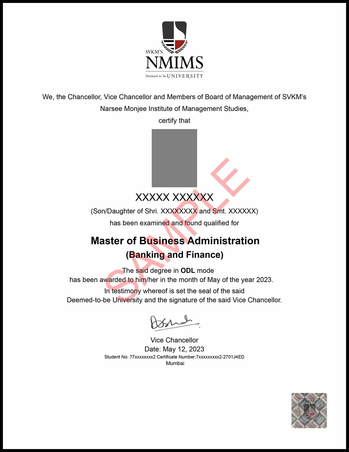 NMIMS Distance Learning ODL Courses Fees 2023 24 